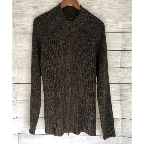 OP | Sweaters | Vintage Ocean Pacific Sweater Mens Xl Full Zip Cardigan ...